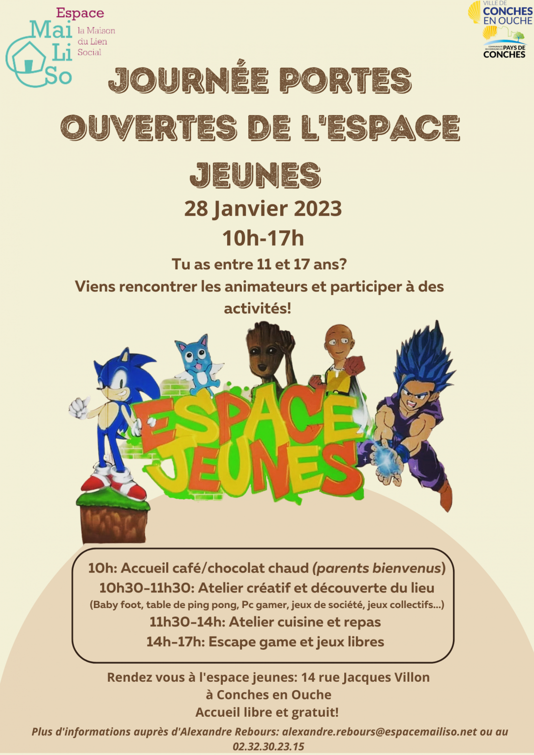 Journée porte ouvertes Espace Jeunes – Espace Maliso
