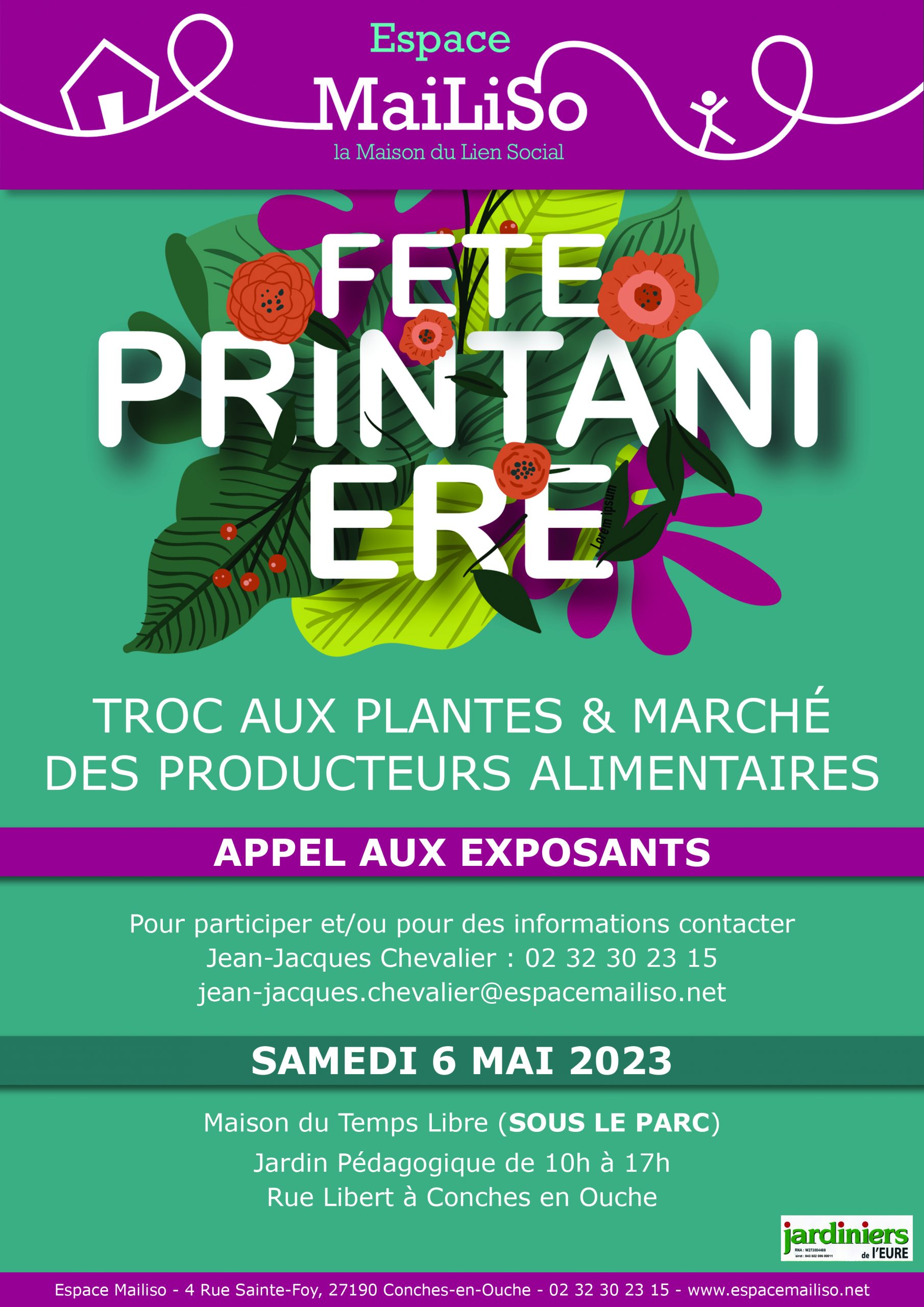 Appel aux exposants Fête printanière – Espace Maliso