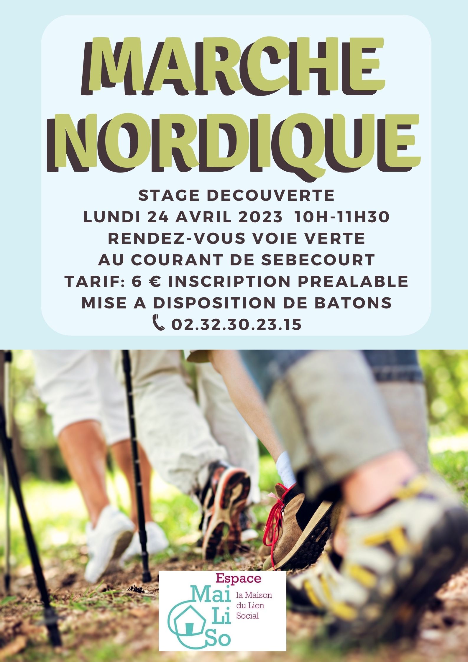 STAGE DECOUVERTE MARCHE NORDIQUE – Espace Maliso