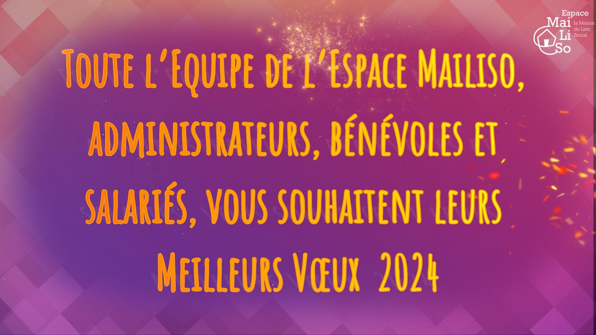 Vœux 2024 – Espace Maliso