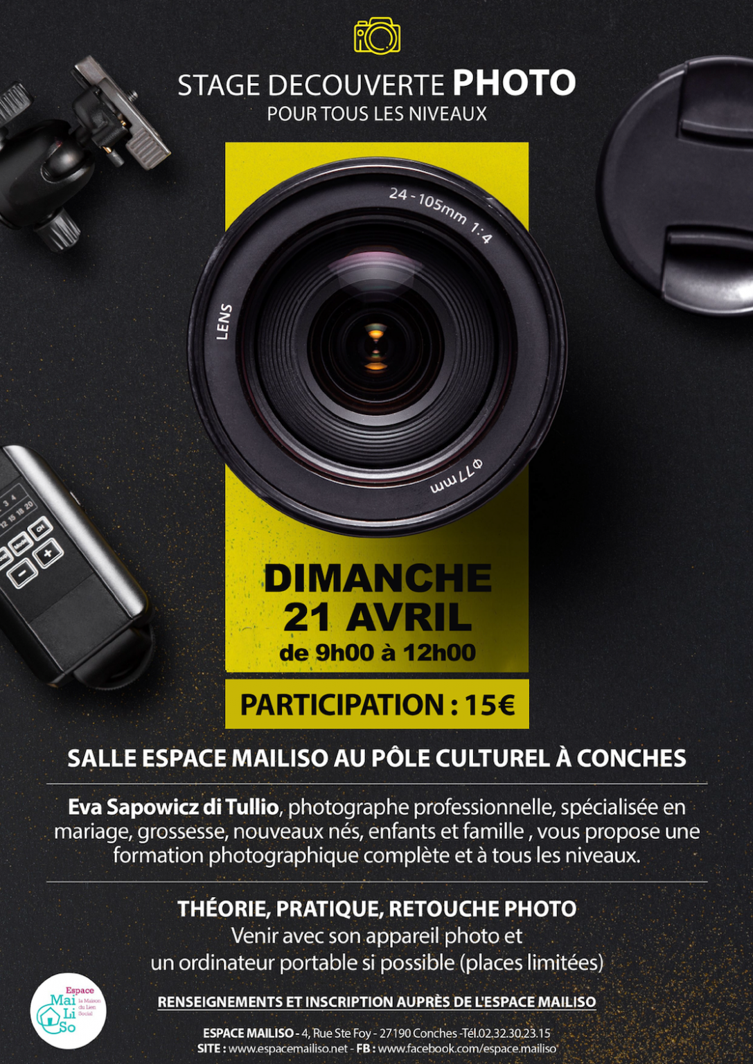 Info stage découverte photo pour tous les niveaux dimanche 21 Avril ...