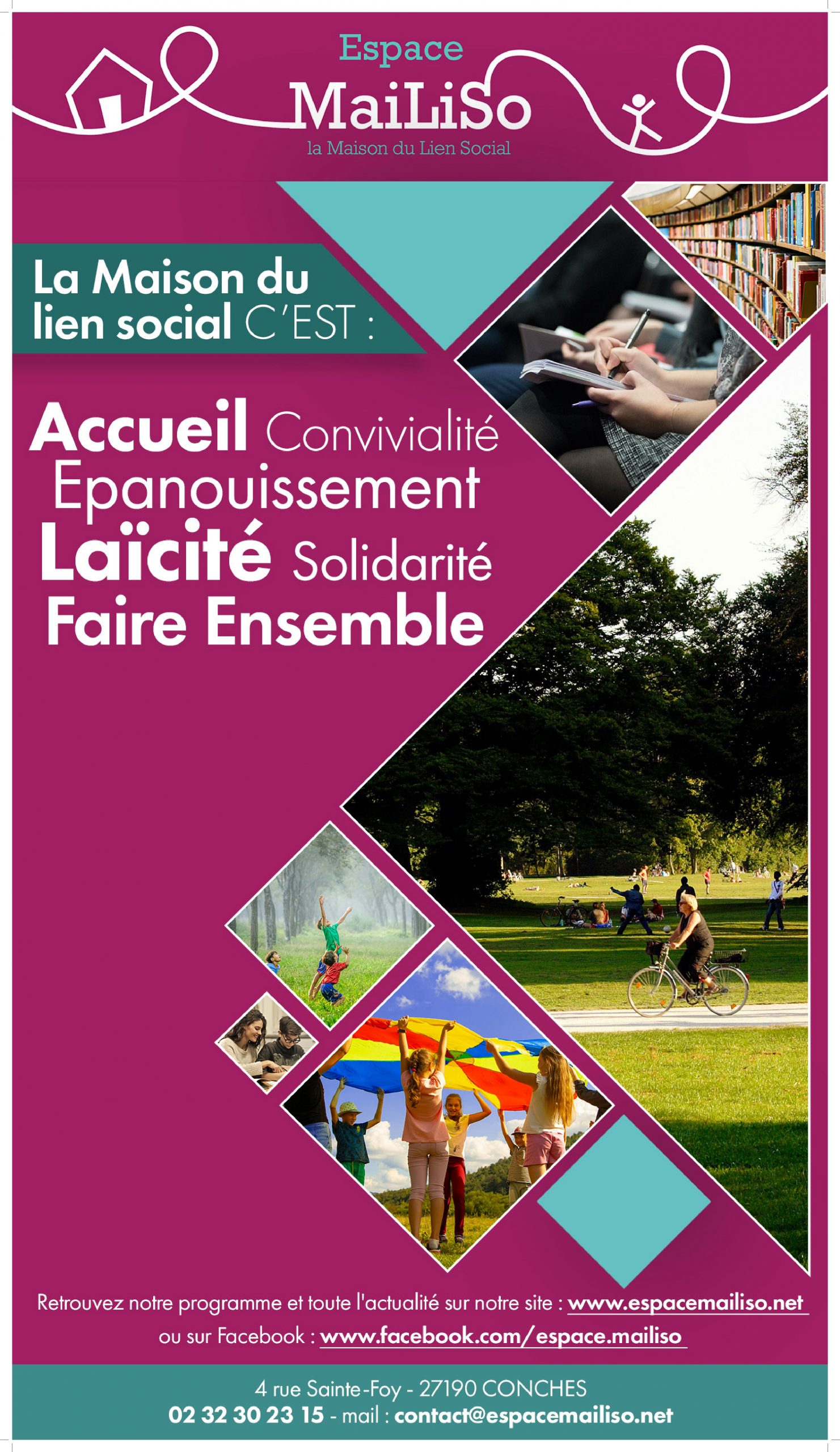 Nouvelle plaquette de l’Espace MaiLiSo – Espace Maliso